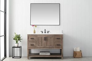 urbanfurnishing.net - harvey 48-inch (48") rustic modern farmhouse bathroom vanity - brown spruce