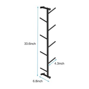 Hongtamoya 2 Pack Vertical Coat Rack/Hat Rack Wall Mount, Wall Mounted Coat Rack, Metal Wall Coat Rack for Entryway, Living Room, Bedroom