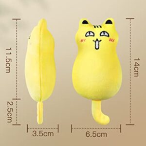 Feeko 5Pcs Catnip Toys, Cat Pillow Toys, Rattle Sound, Cat Toys for Indoor Cats Interactive with Cute Cat Toy Set, Cat Teething Chew Toy, Bite Resistant Catnip Toys Plush Gift