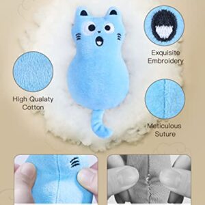 Feeko 5Pcs Catnip Toys, Cat Pillow Toys, Rattle Sound, Cat Toys for Indoor Cats Interactive with Cute Cat Toy Set, Cat Teething Chew Toy, Bite Resistant Catnip Toys Plush Gift