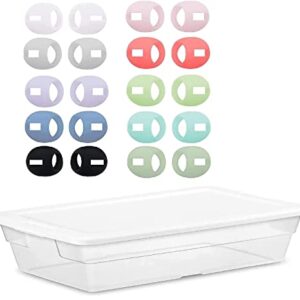 JNSA Fit in Case Airpod Pro Earbuds Ear Skins Earbud Cover Ear Tips Covers Compatible with AirPods Pro, Ultra-Thin Anti-Slip Earbuds Covers ,10 Pairs 10 Colors