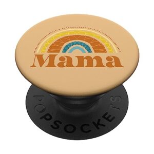 boho rainbow mama bohemian aesthetic matching family mom popsockets swappable popgrip