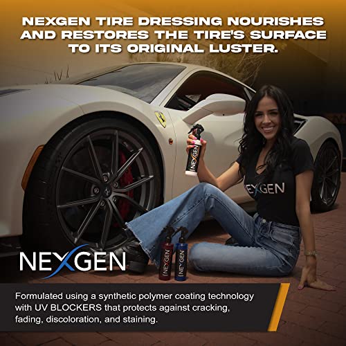 Nexgen Tire Dressing — Water Based Tire Protector — Easily Remove Dirt and Restore Original Shine - H20 Based - 8 oz