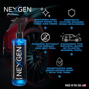 Nexgen Wet Look Tire Shine — Oil-Based Premium Dressing — High Gloss Finish and Protection for Tires - 8 oz