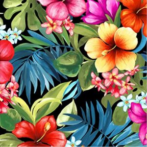 michael miller tropical bliss, black 15 yard bolt