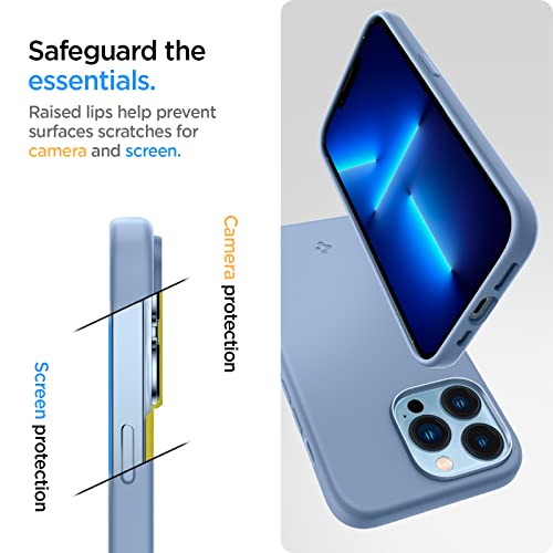 Spigen Silicone Fit Mag (MagFit) Compatible with MagSafe Designed for iPhone 13 Pro Case (2020) - Sierra Blue