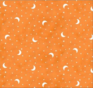 michael miller boo moon, orange 15 yard bolt