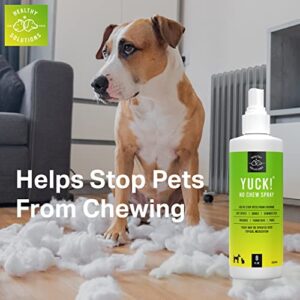 Bitter Spray for Dogs - No Chew Spray - Best No Bite Spray for Dog, Puppies, & Cats - Stop Pets from Chewing on Furniture, Paw, Wounds & More - Water Based Formula Does Not Sting or Stain