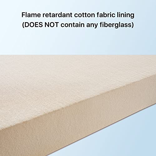 Firm Foam Baby Crib Mattress,Dual Sides Toddler Mattress,Machine Wash, Waterproof,fits Standard Full-Size Crib and Toddler Bed,Fiberglass-Free.