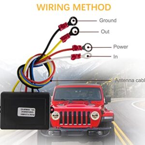 IVONNEY Ggeneric Wireless Winch Remote Control Kit Universal 12V Handset Switch Controller 100 Feet for ATV Truck Jeep SUV Car