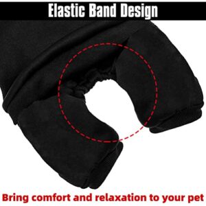 BINGPET Dog Hoodies - Snap Fastener Design - Security Printed Four-Legged Hoodie Puppy Tracksuit Cat Cold Weather Clothes