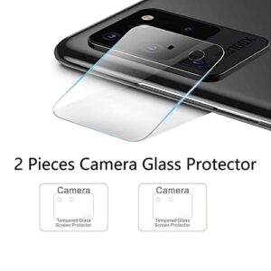 LEAFE 2 Pieces OEM Note 20 Ultra Camera Glass Replacement for Samsung Galaxy Note 20 Ultra 5G (All Carriers) Rear Camera Glass Lens Replacement with Adhesive Pre-Installed and Repair Tools