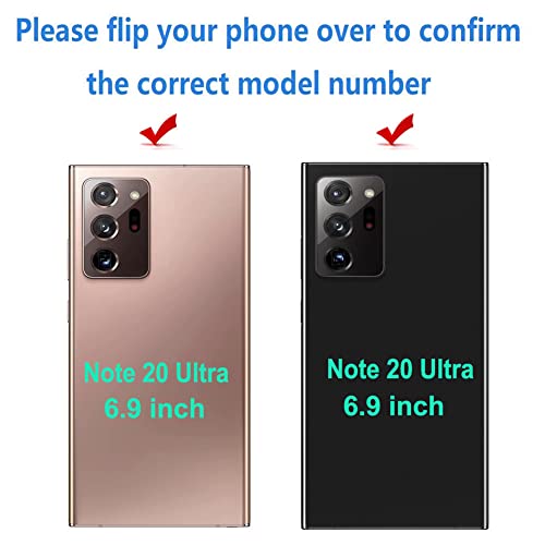 LEAFE 2 Pieces OEM Note 20 Ultra Camera Glass Replacement for Samsung Galaxy Note 20 Ultra 5G (All Carriers) Rear Camera Glass Lens Replacement with Adhesive Pre-Installed and Repair Tools