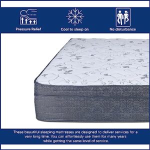 Nutan, 12-Inch Euro Top Firm Foam Encased Mattress/Orthopedic Support for A Restful Night, Queen