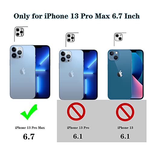 Tzomsze Compatible for iPhone 13 Pro Max Case Square,Cute Cases Full Camera Protection Reinforced Corners TPU Cushion Shockproof Edge Bumper Cover [6.7 inches] -Candy Black