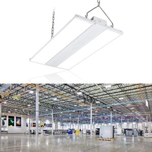 leonlite led linear high bay light 2ft, 160w 1080w eqv. 21600lm linear high bay shop light, 120-277v, ul listed, 0-10v dimmable commercial led hanging lights for warehouse garage, 5000k daylight