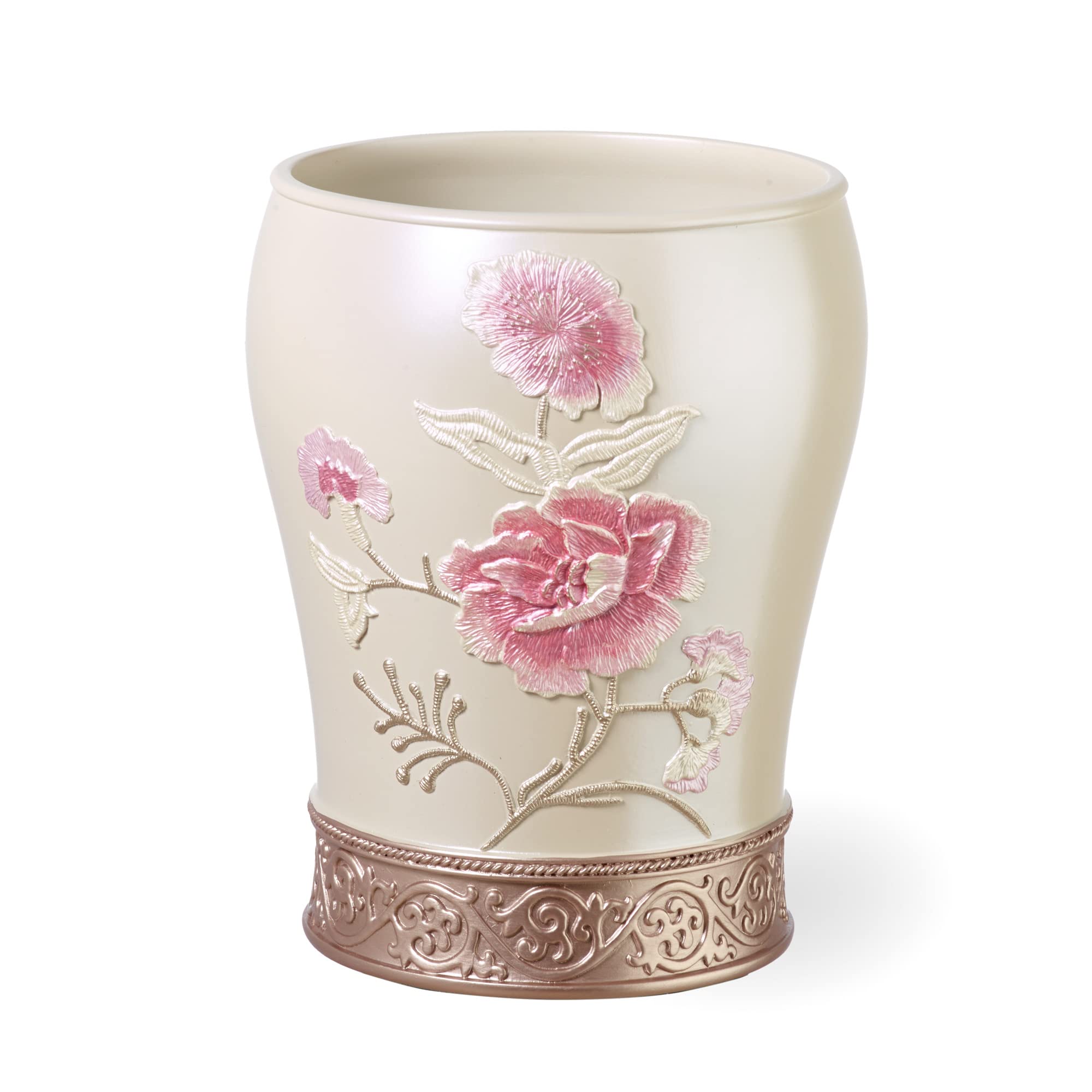 Popular Bath Dublin Rose, Waste Basket, Beige