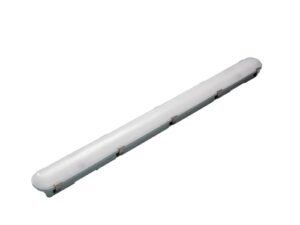 mw lighting 8ft led vapor tight 65w/75w/90w selectable, 3500k/4000k/5000k wet location fixture, 120v-277v, 0-10v dimmable-ul/dlc (4 pack)