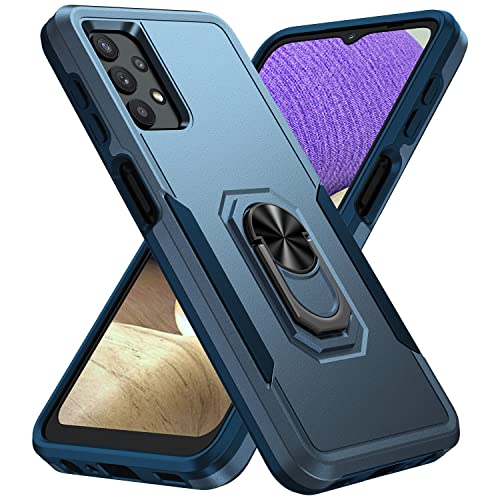 DAWEIXEAU Case for Galaxy A32 4G,Galaxy A32 4G(Not Fit 5G) Case Heavy Duty Rugged Shockproof Protective Cover Case for Samsung Galaxy A32 4G (Blue)