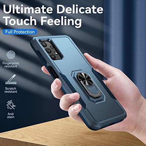 DAWEIXEAU Case for Galaxy A32 4G,Galaxy A32 4G(Not Fit 5G) Case Heavy Duty Rugged Shockproof Protective Cover Case for Samsung Galaxy A32 4G (Blue)