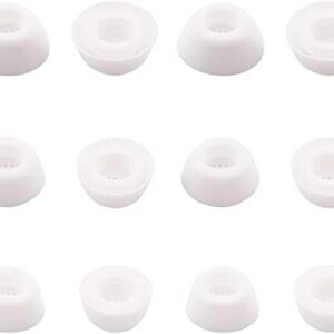 Rqker Ear Tips Compatible with Jabra Elite 85t Headphone, 6 Pairs S/M/L Size Replacement Ear Tips Earbud Covers Eartips Compatible with Jabra Elite 85t, S/M/L (White)