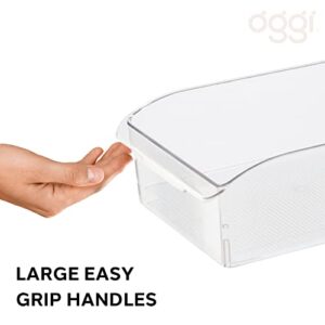 Fridge/Pantry Bin w/Fingergrip Handle (12" x 5.75" x 3.5") Set of 6