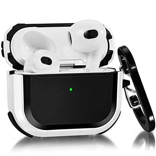 Cool Airpods 3rd Generation Case, Airpods Pro 3rd Generation Case Hard Shockproof Cover for Men Women, CAGOS Compatible with Apple Airpod Wireless 3rd Gen Cases 2021, White