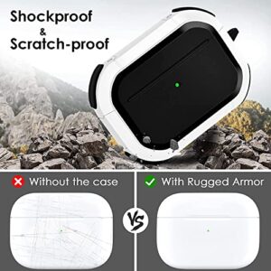 Cool Airpods 3rd Generation Case, Airpods Pro 3rd Generation Case Hard Shockproof Cover for Men Women, CAGOS Compatible with Apple Airpod Wireless 3rd Gen Cases 2021, White