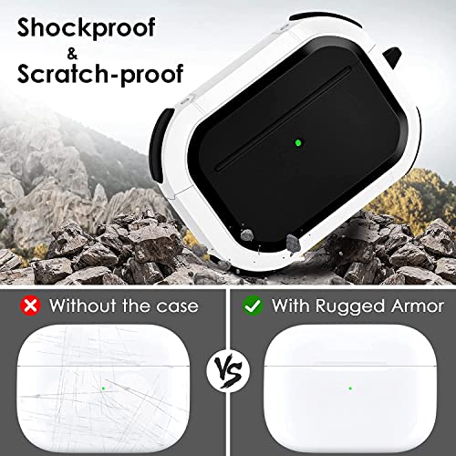 Cool Airpods 3rd Generation Case, Airpods Pro 3rd Generation Case Hard Shockproof Cover for Men Women, CAGOS Compatible with Apple Airpod Wireless 3rd Gen Cases 2021, White