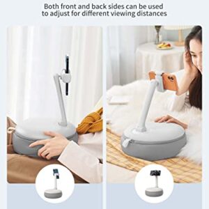 SAIJI Cell Phone Pillow Holder for Bed, Adjustable Angle Height Phone Pillow Stand for Watching Video On Bed/Sofa/Lap, Fit for 4.7"-7.0" Cell Phones(Grey)