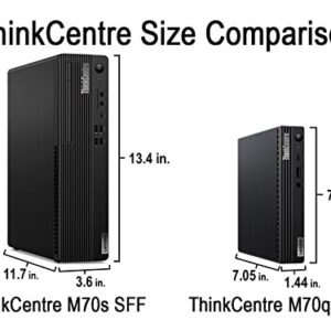 VCI Lenovo ThinkCentre M70s SFF, Intel (6 Core) i5-10400, 16GB RAM, 500GB SSD NVMe, Windows 10 Pro, DVD-Writer, Desktop Computer