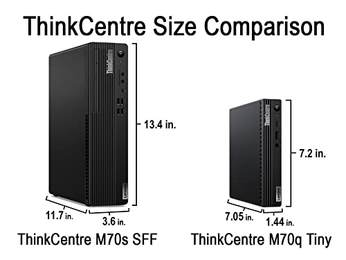 VCI Lenovo ThinkCentre M70s SFF, Intel (6 Core) i5-10400, 16GB RAM, 500GB SSD NVMe, Windows 10 Pro, DVD-Writer, Desktop Computer