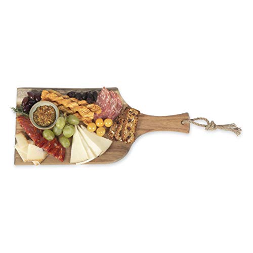 PICNIC TIME Harry Potter Quidditch Artisan 18" Acacia Charcuterie Board with Raw Wood Edge, Cheese Board, Serving Platter, (Acacia Wood)