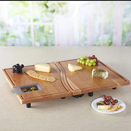 Anchor Hocking SwingBoard Cherry Wood Cutting Board, 6 Piece Set, Meal Prep Station