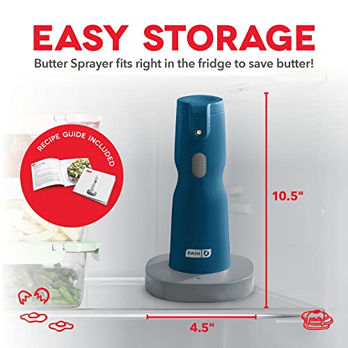 Dash Electric Butter Sprayer, Cordless Butter Sprayer for Popcorn, Toast, Entrees and More - Pro Chef Blue