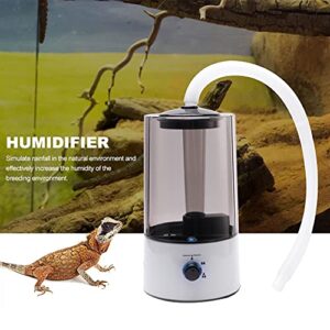 iayokocc Reptile Humidifier Reptile Fogger with Extension Hose, Automatic Terrarium Fogger for Lizard Tortoise Amphibians (Clear US Plug)