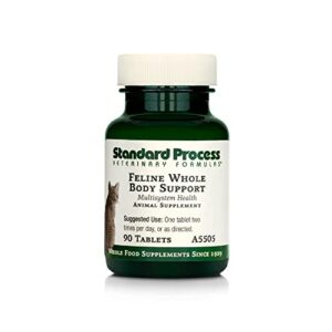 standard process - feline whole body support - daily supplement for cats - 90 tablets