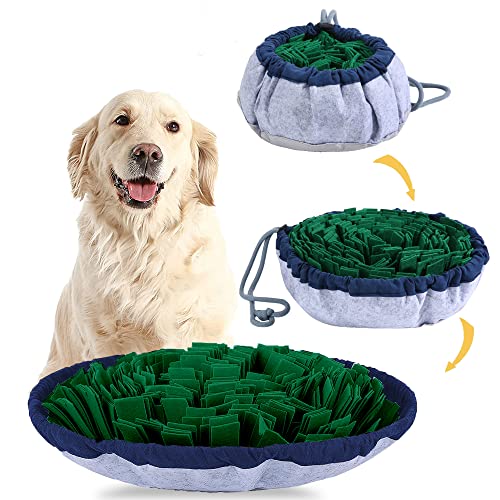 PET ARENA Adjustable Snuffle mat for Dogs, Cats - Dog Puzzle Toys, Enrichment Pet Foraging mat for Smell Training and Slow Eating, Stress Relief Dog Toy for Feeding, Dog Mental Stimulation Toys