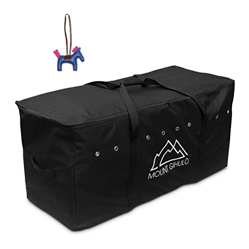 MOUNT GIHULO Hay Bag for Horses - 600D Polyester Horse Hay Bag, Hay Storage Bag - Carry Handles, PVC Waterproofing, 2-String Bale + Horse Charm