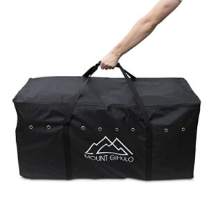 MOUNT GIHULO Hay Bag for Horses - 600D Polyester Horse Hay Bag, Hay Storage Bag - Carry Handles, PVC Waterproofing, 2-String Bale + Horse Charm