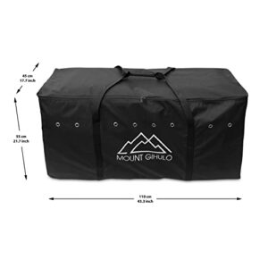 MOUNT GIHULO Hay Bag for Horses - 600D Polyester Horse Hay Bag, Hay Storage Bag - Carry Handles, PVC Waterproofing, 2-String Bale + Horse Charm