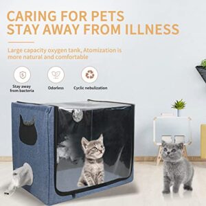 HKDQ 100L Dog Oxygen Chamber,Pet Dog Cat Animal Oxygen ICU Cage Large PET Brooder Nursery,Kitten Incubator, Puppy Incubator with Nebulization Oxygen for Dogs