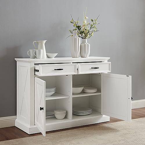 Crosley Furniture Clifton Sideboard, Distressed White