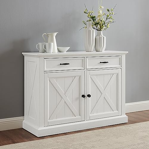 Crosley Furniture Clifton Sideboard, Distressed White