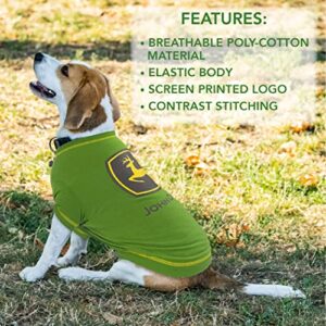 Pets First John Deere Dog T-Shirt, Small. Warm Pet Clothing for Pets, Dogs, Cats, Puppies, Kittens. Soft, Comfortable, Durable Pet Shirt. Best Dog Shirt Jacket Polo Costume