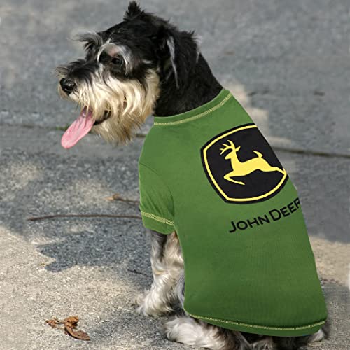 Pets First John Deere Dog T-Shirt, Small. Warm Pet Clothing for Pets, Dogs, Cats, Puppies, Kittens. Soft, Comfortable, Durable Pet Shirt. Best Dog Shirt Jacket Polo Costume