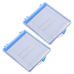 milisten 2 pcs magnetic needle storage case, magnetic needle keeper, knitting pin holder case for needle storage