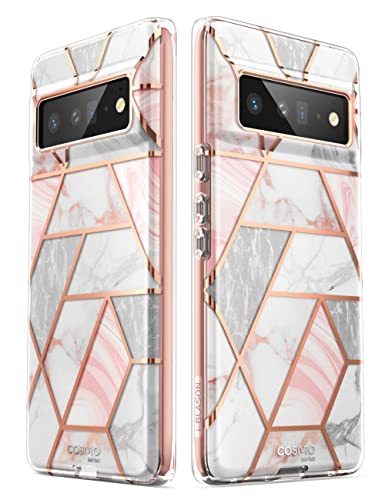 i-Blason Cosmo Protective Case for 6.7-Inch Google Pixel 6 Pro (2021), Marble Pink