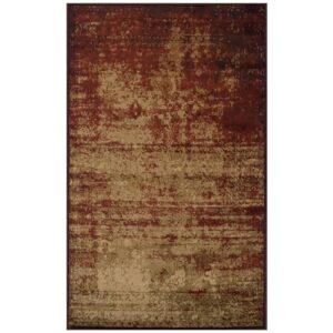 Superior Indoor Area Rug, Jute Backed Modern Abstract Rugs for Living Room, Dining, Kitchen, Office, Bedroom, Hardwood Floor Decor, Afton Collection, Auburn, 6' x 9'