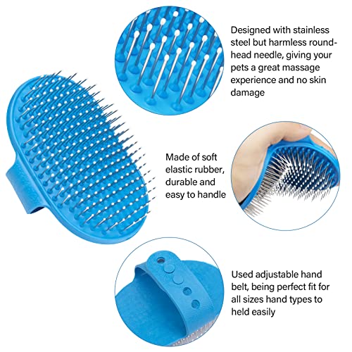 6 PCS Bunny Rabbit Grooming Kit Guinea Pig Grooming Kit Bunny Rabbit Brush for Shedding, Pet Hair Grooming Bath Brush with Adjustable Handle, Bunny Comb Rabbit Nail Clipper Trimmer for Hamster